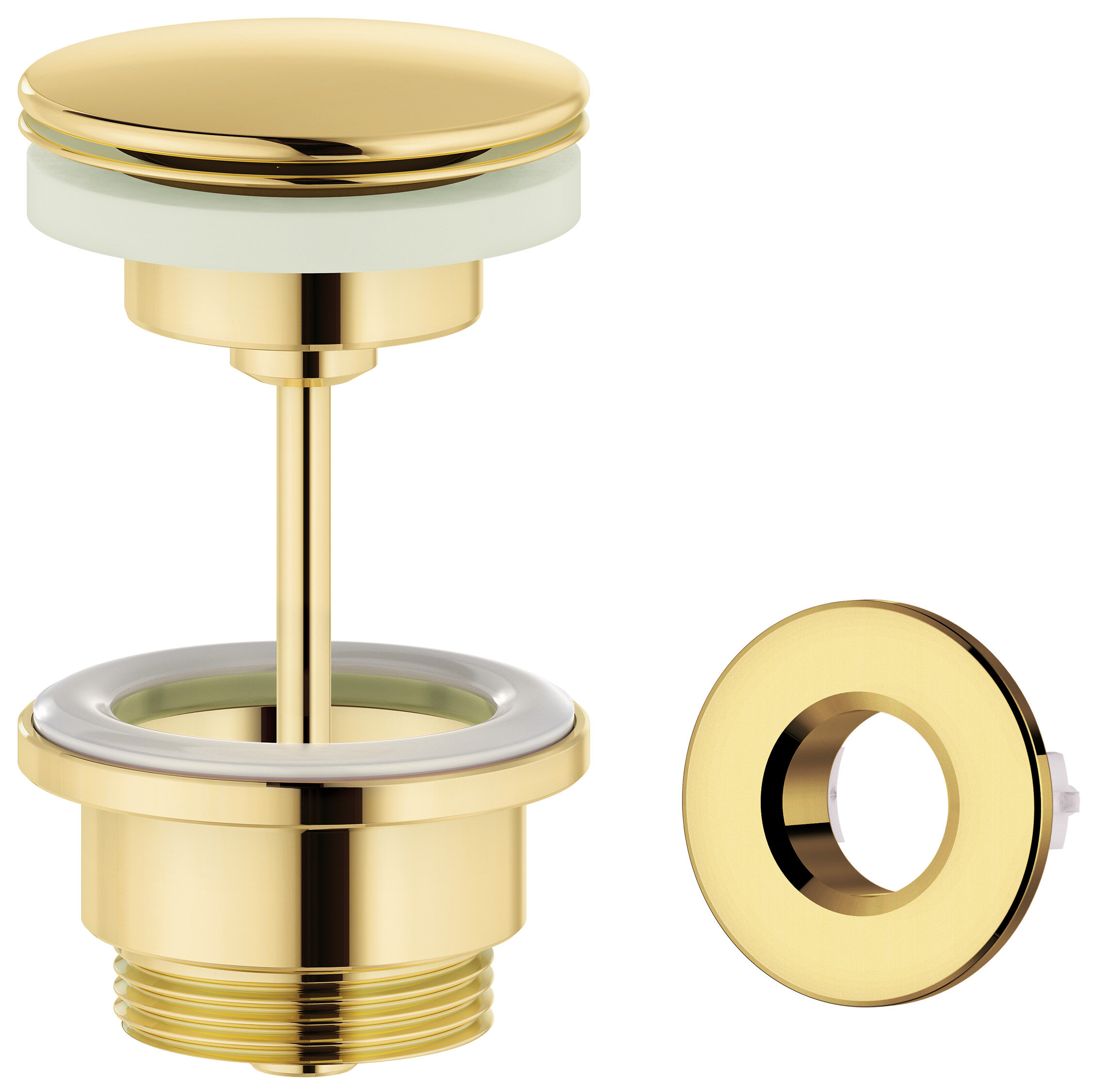 Badkameraccessoires Messing PVD Wastafel klikwaste [https://damixa.nl]